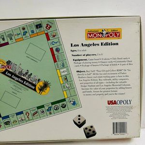 Hasbro | Games | Vintage Monopoly Los Angeles Edition Real Estate ...